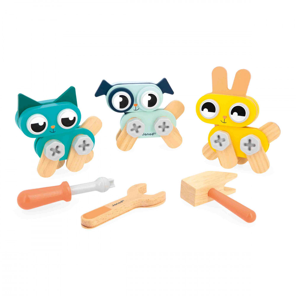 Petits Animaux à Bricoler Brico'Kids : Jeux de construction Janod - J06450