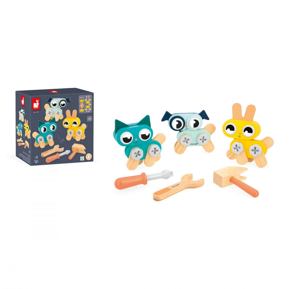 Small Animals to DIY Brico'Kids : Construction Games Janod - J06450