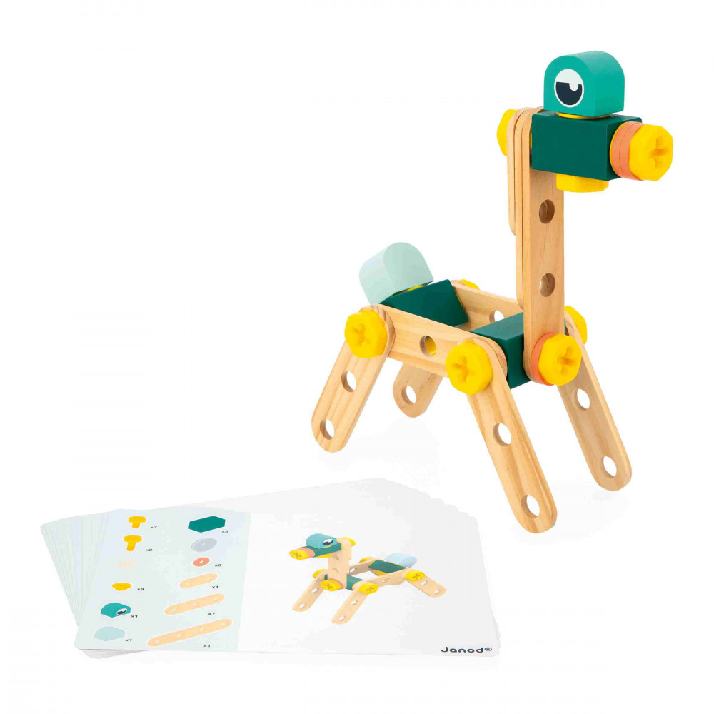 Brico'Kids barrel 100 pieces (wood) : Workbenches & tool kits Janod ...