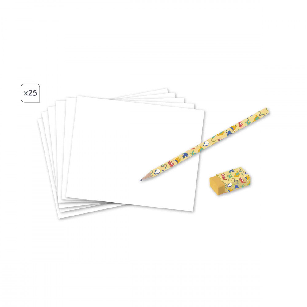 Creative Drawing Box 20 Animal Models : Painting by numbers & Colouring ...