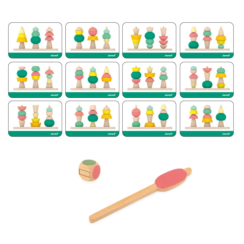 Juego de 8 piezas para Janod Box - 36 meses : Piezas sueltas Janod ...