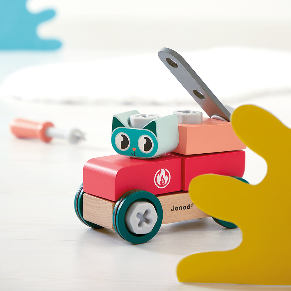 DIY Auto Katze Brico'Kids : Konstruktionsspiel Janod - J06452 ...