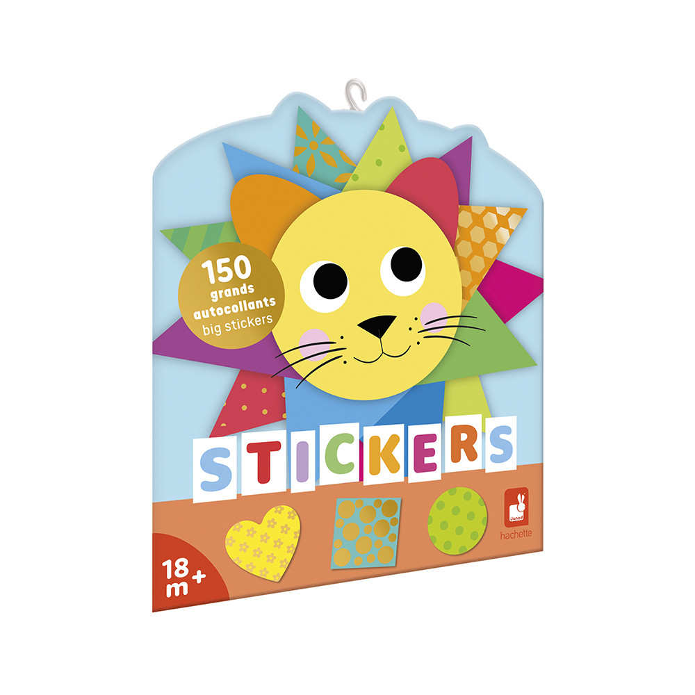 Geometric shapes stickers x150 : Mosaic & Stickers Janod - J09194