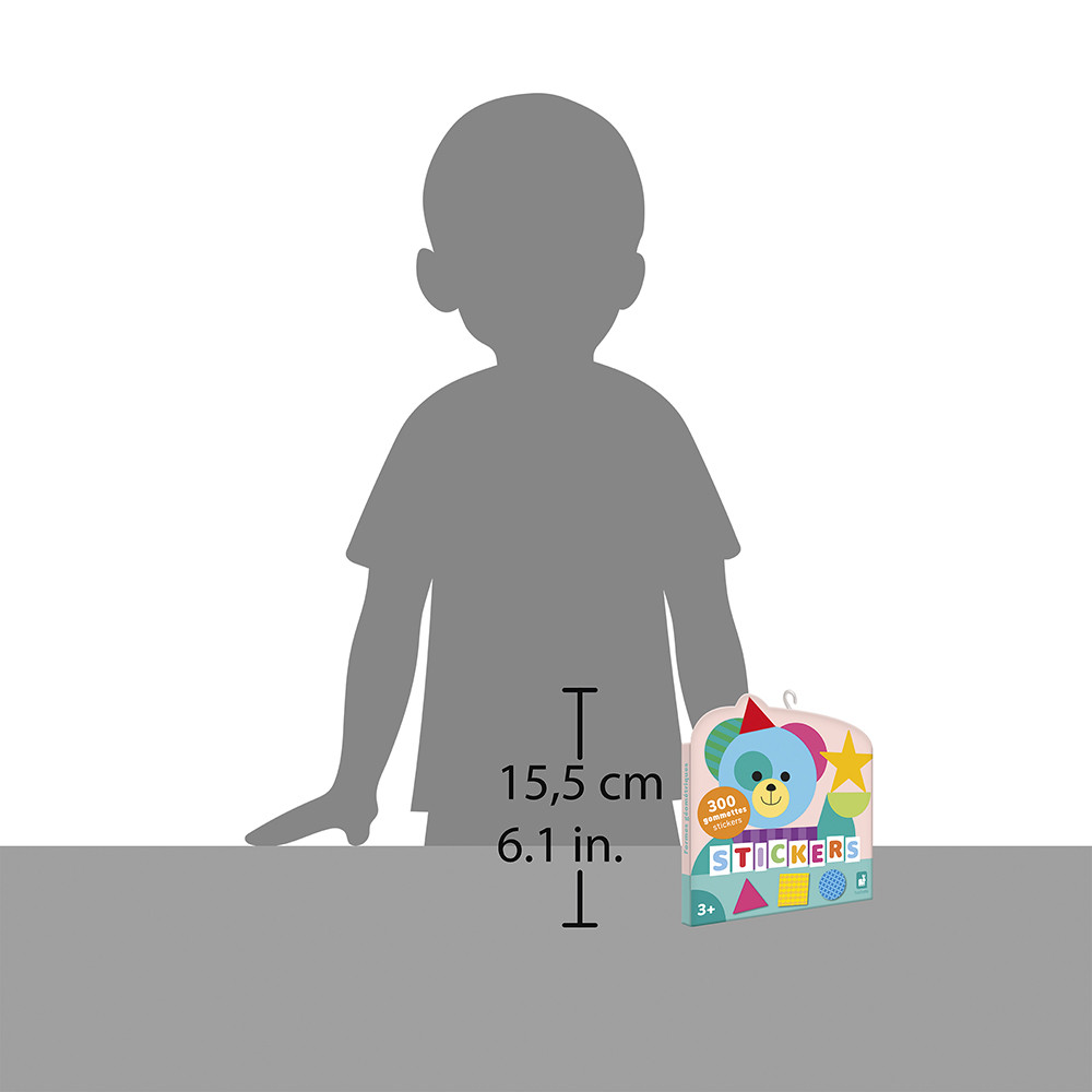 Geometric shapes stickers x300 : Mosaic & Stickers Janod - J09192