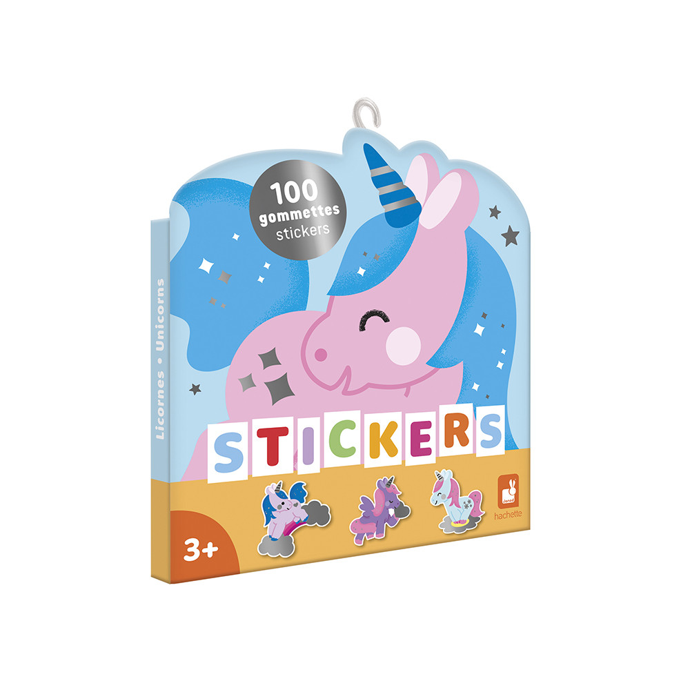 Unicorn stickers x100 : Mosaic & Stickers Janod - J09190
