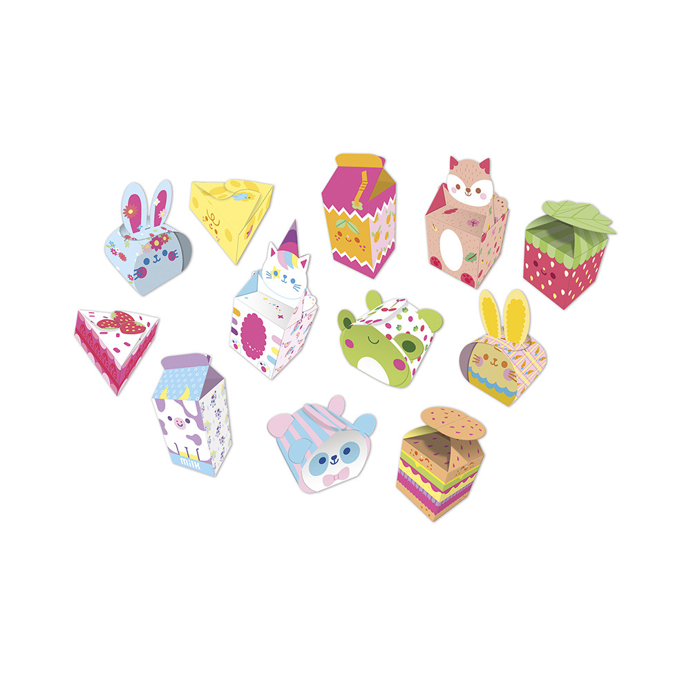 Creative Kit - 12 Kawaii Paper Boxes to Create : 3D Creations Janod ...