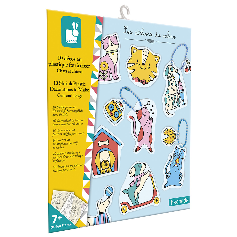 Kit creativo - 10 decorazioni di plastica per cani e gatti pazzi da ...