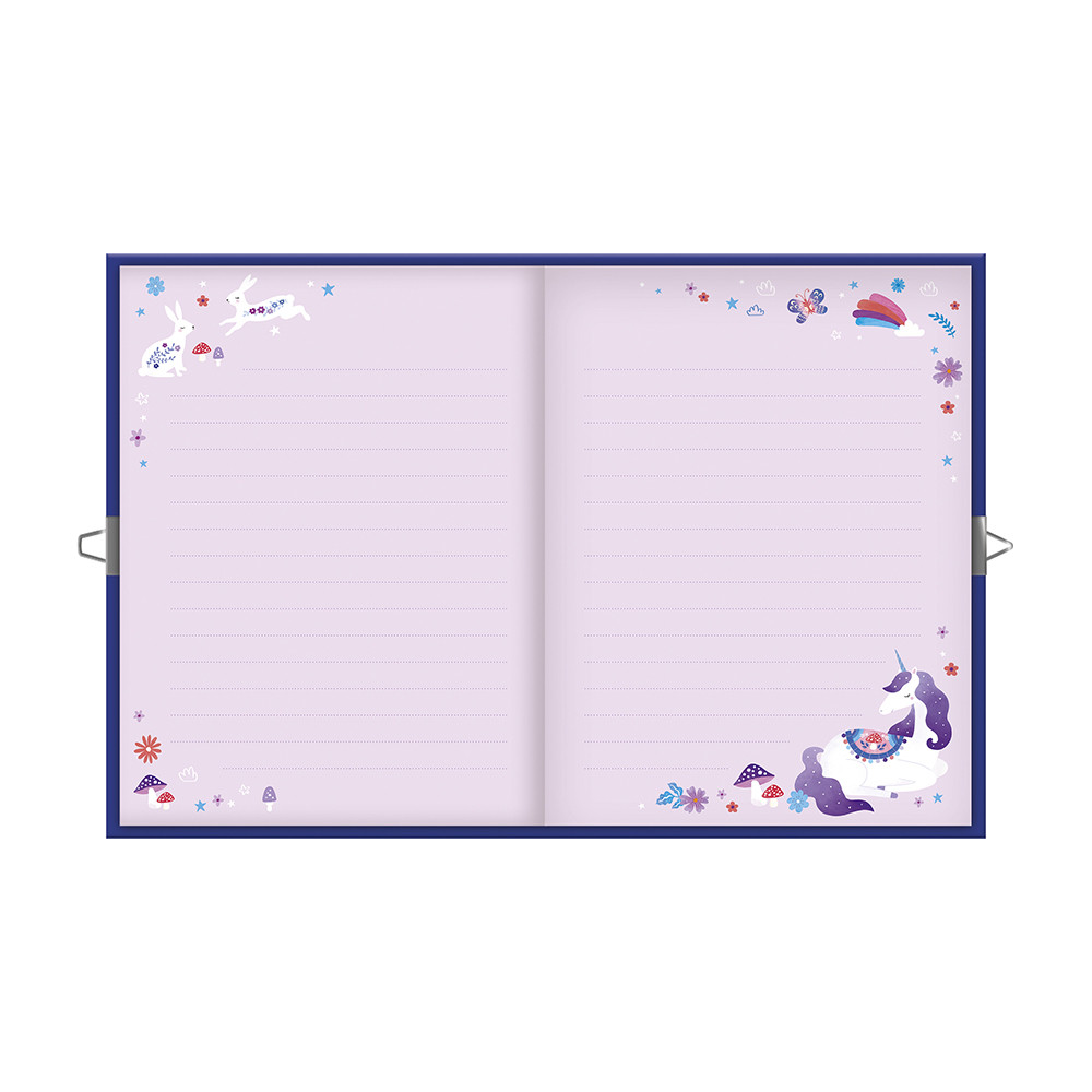Dreamland Unicorn Secret Notebook : Stamps & Papeterie kits Janod - J08936
