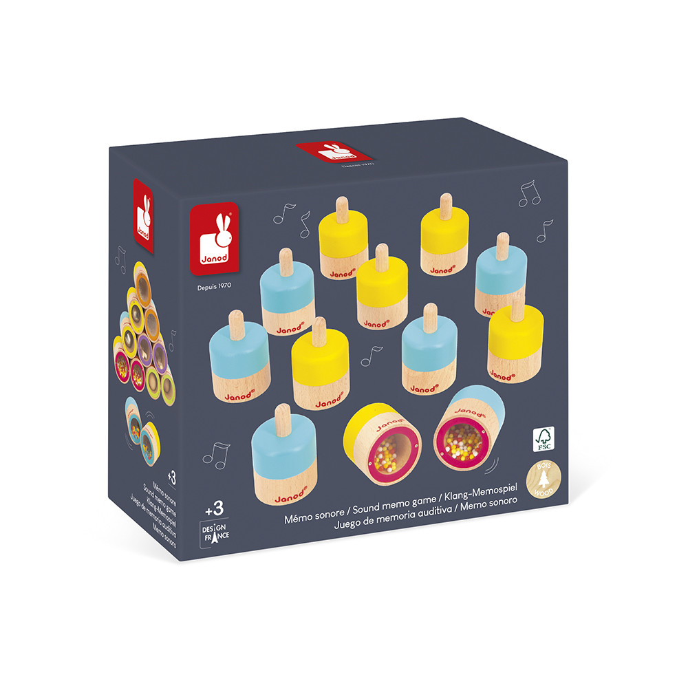 Sensory Game - Sound Memo : Memory & matching games Janod - J05309