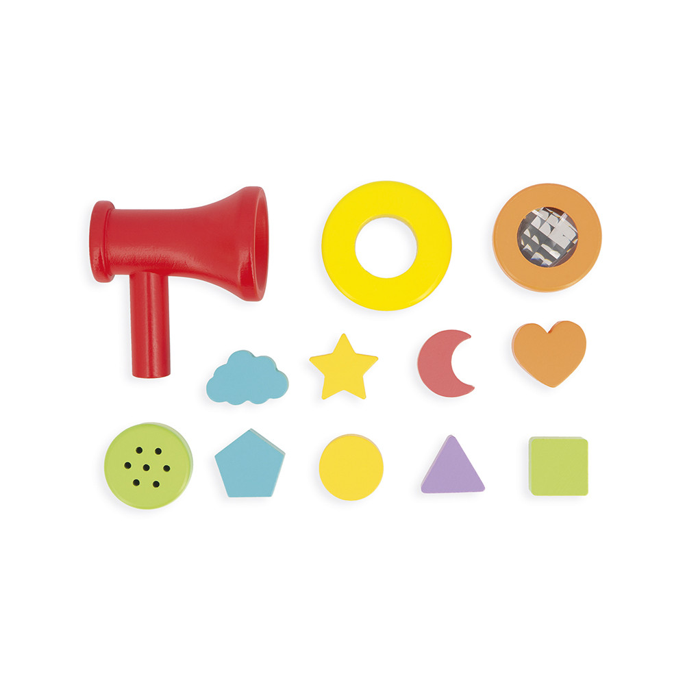 Jeu Sensoriel - Boîte Sensorielle : Cubes & Pyramides Janod - J05307