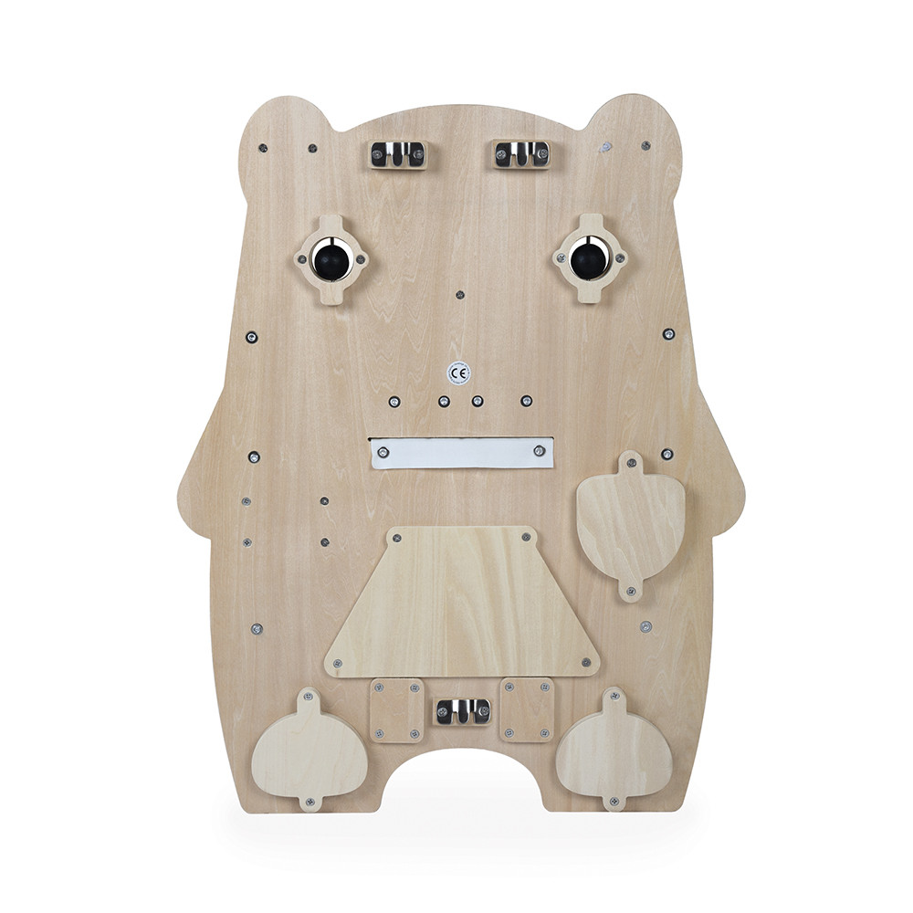 Pure wooden bear busy-board : Abacus, loopings & activity panels Janod ...