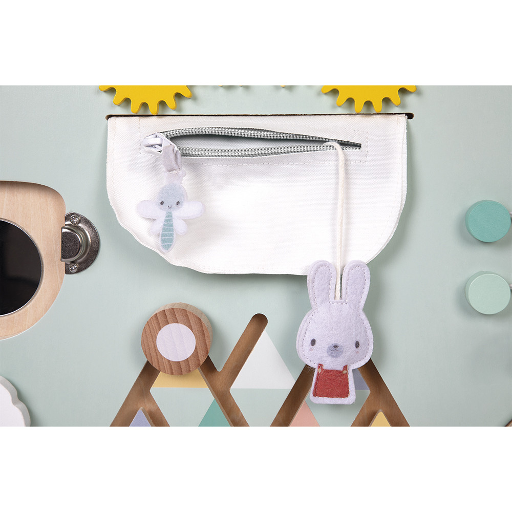 Pure wooden bear busy-board : Abacus, loopings & activity panels Janod ...