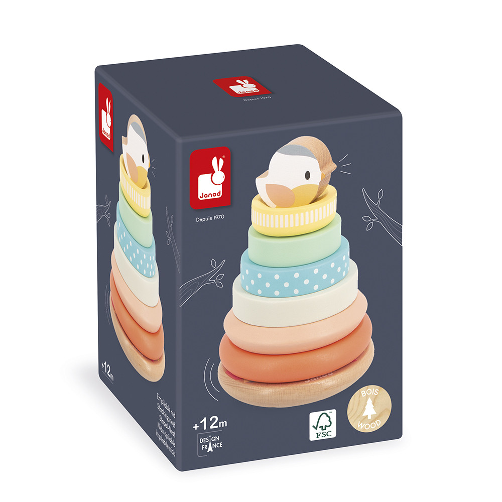 Stackable Nest Pure : Manipulation & stackers Janod - J05145