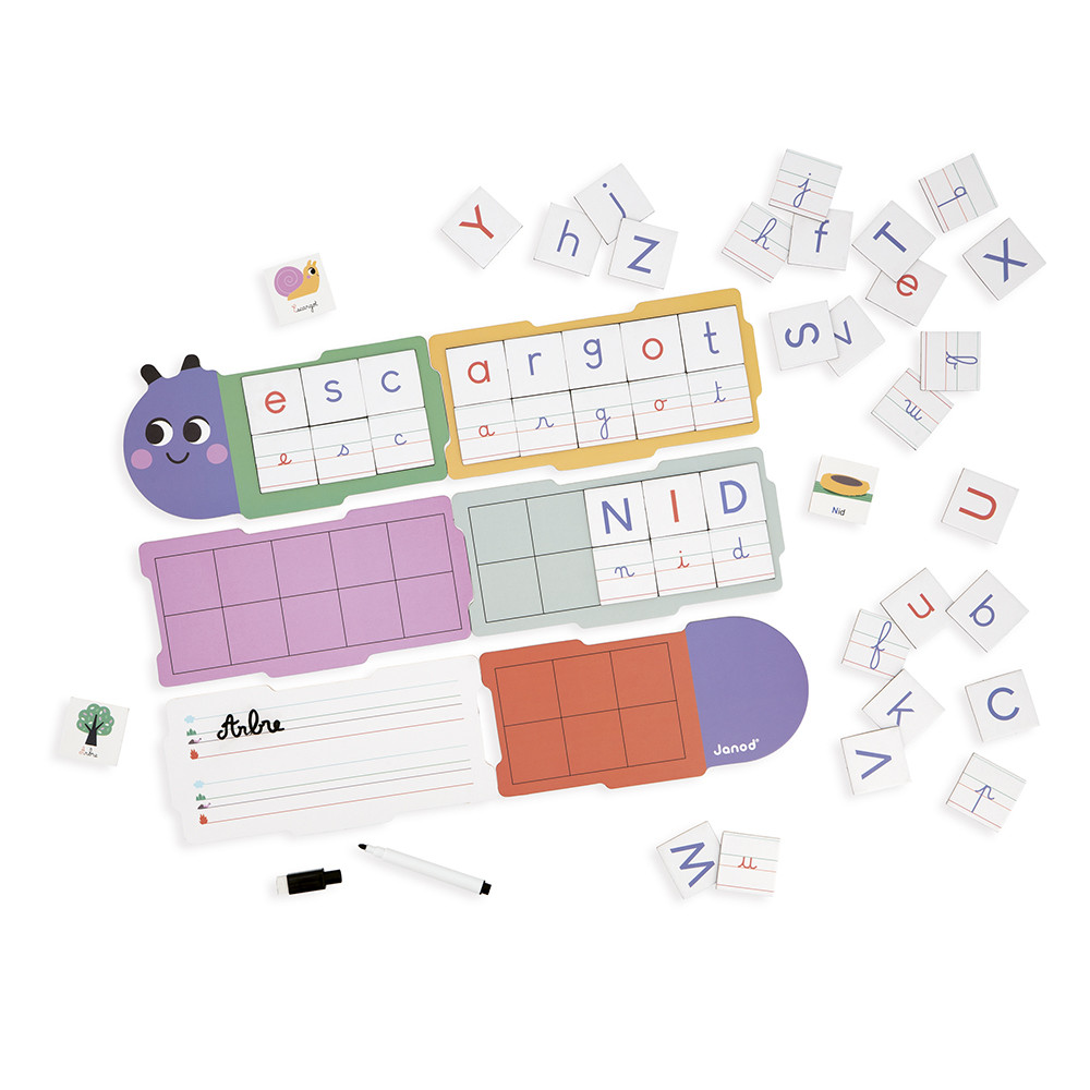 Imparare a scrivere - Bruco : Giochi didattici con numeri e lettere ...