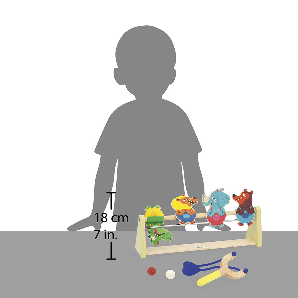 Knock them over game Applepop : Throwing games Janod - J03372