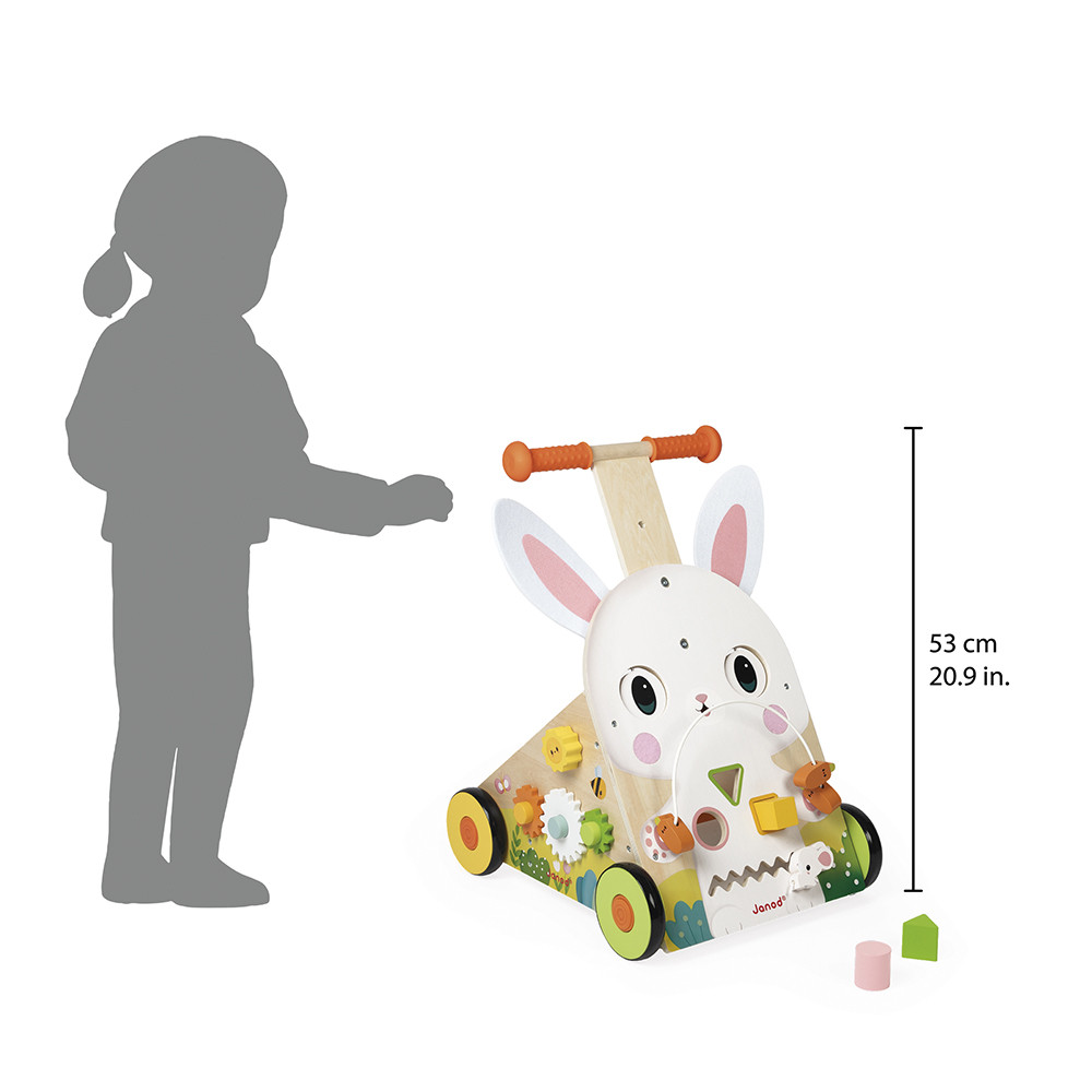 Wooden Rabbit Multi-Activity Cart : Rockers, Ride-ons & Walkers Janod ...