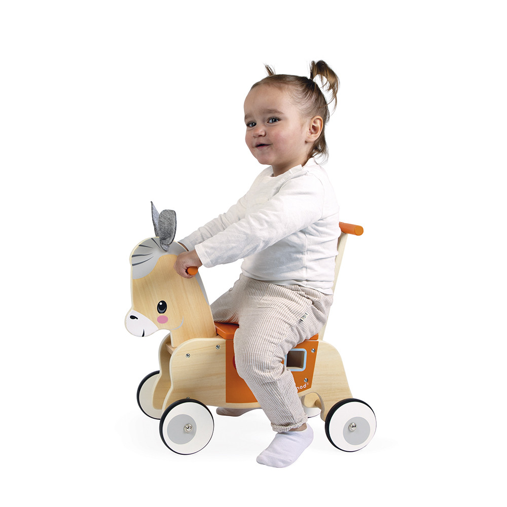 Wooden donkey carrier : Rockers, Ride-ons & Walkers Janod - J03325
