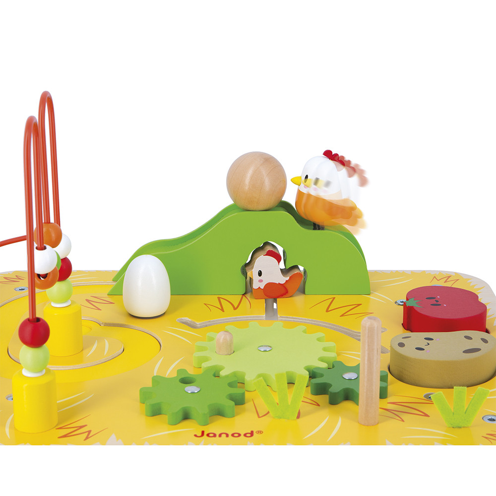 Wooden Farm Activity Table : Manipulation & stackers Janod - J03321