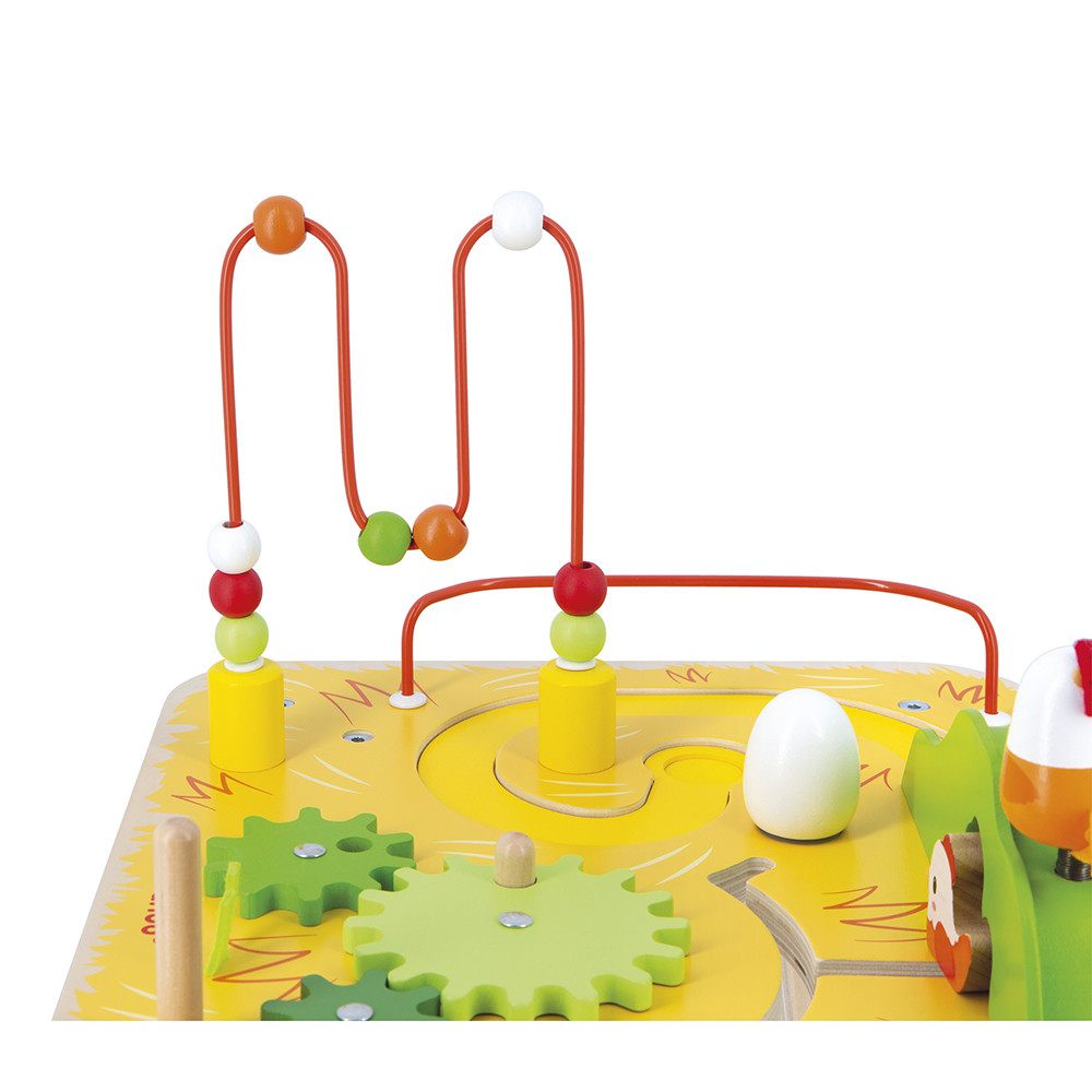 Wooden Farm Activity Table : Manipulation & stackers Janod - J03321