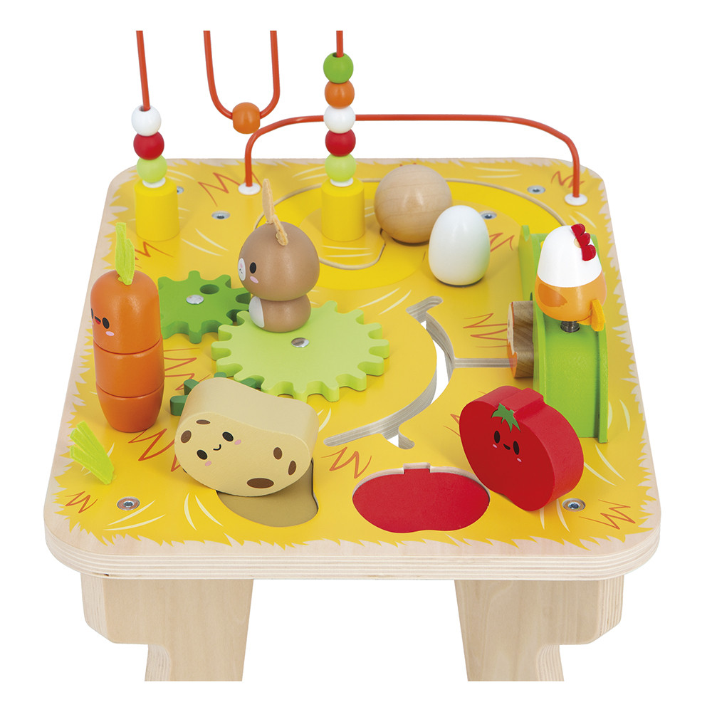 Wooden Farm Activity Table : Manipulation & stackers Janod - J03321