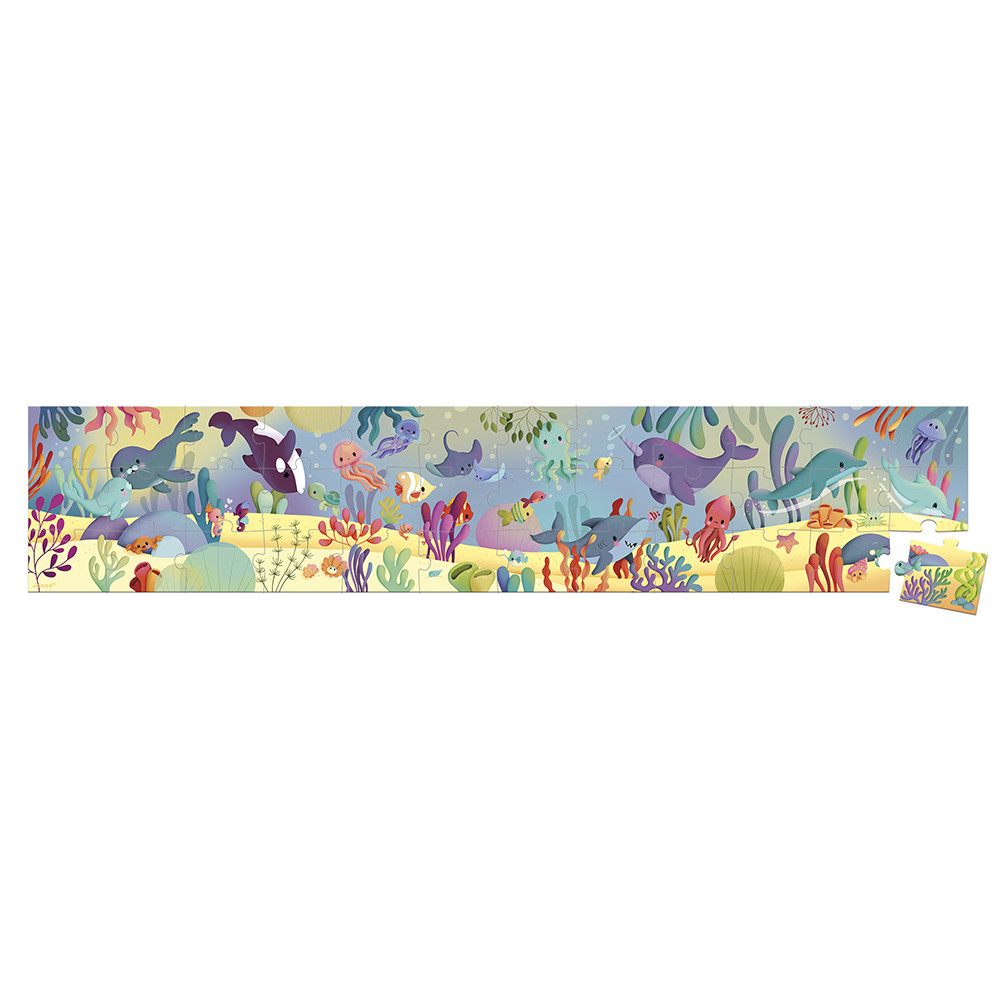 Sea Animals Frieze Puzzle 36 pieces : 20 to 49 piece puzzles Janod - J02554