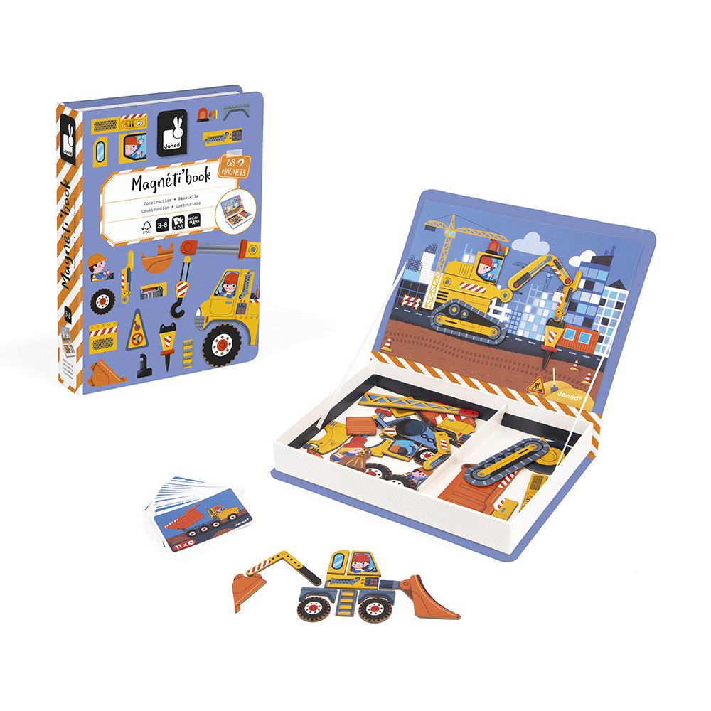 Magneti'book Construction, 50 magnets : Educational magnetic games ...