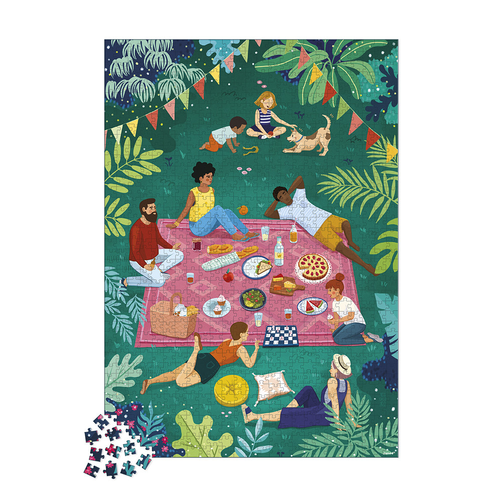 Puzzle Picnic With Friends 1000 pieces : 500 to 2000 piece puzzles ...