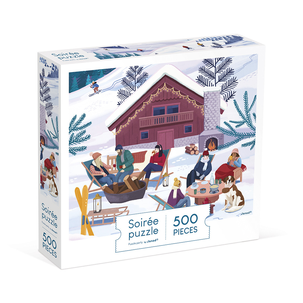 Puzzle Inverno in Montagna 500 pezzi : Puzzle da 500 a 2000 pezzi Janod ...