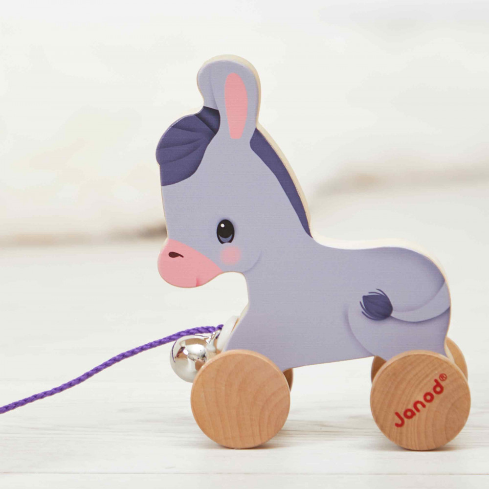 Walking donkey Farm : Push & Pull toys Janod - J03323