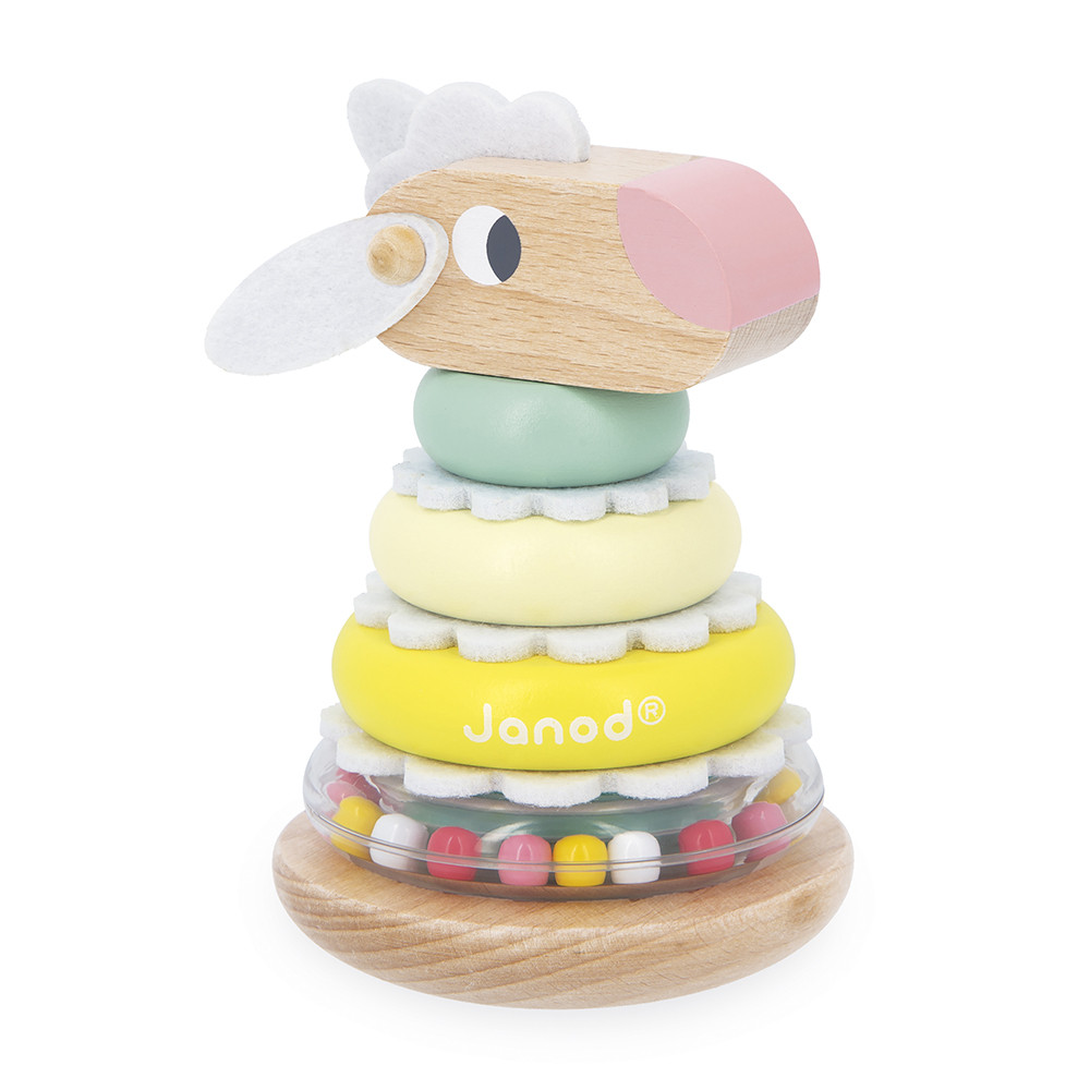 Mouton à Empiler Zigolos (bois) : Manipulation & Encastrement Janod ...