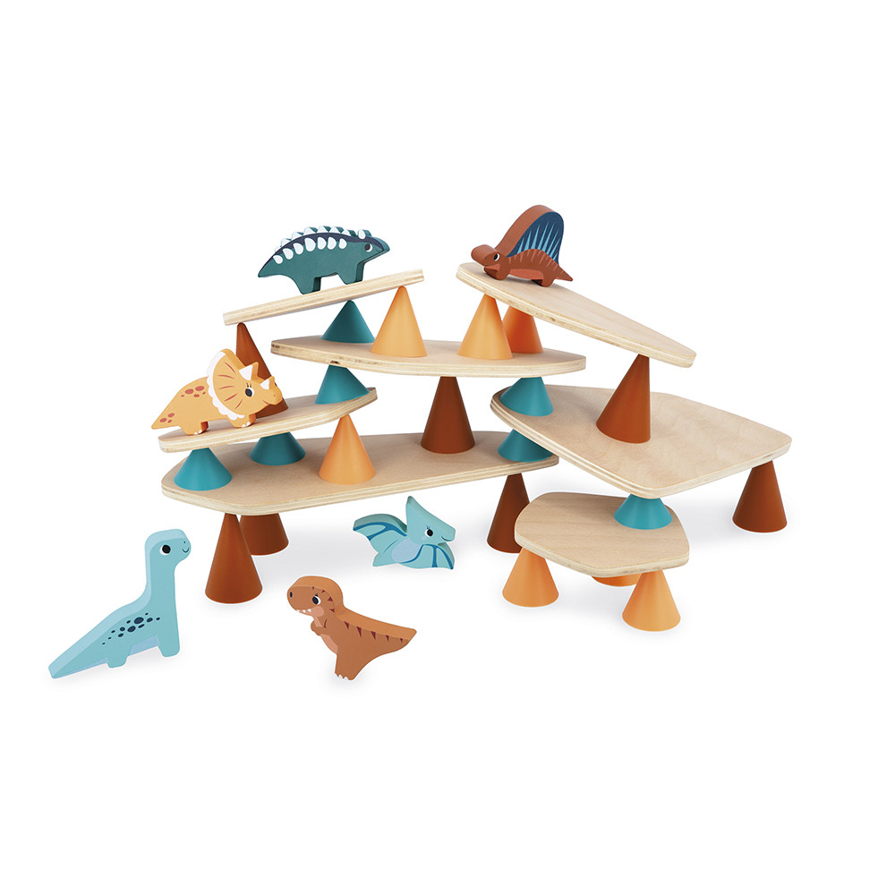 Piks Dino Wooden Balancing Game : Construction Games Janod - J05820