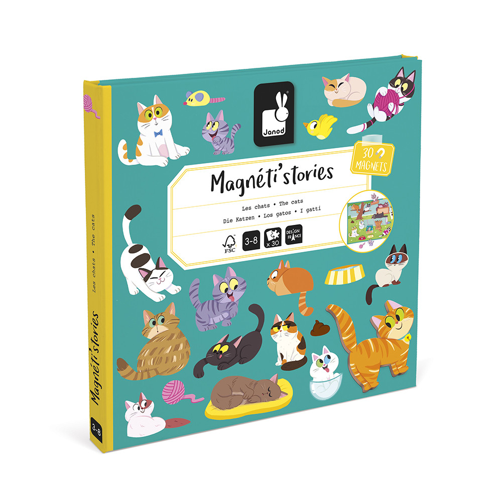 Magnéti'stories Los gatos : Juguetes educativos magnéticos Janod ...