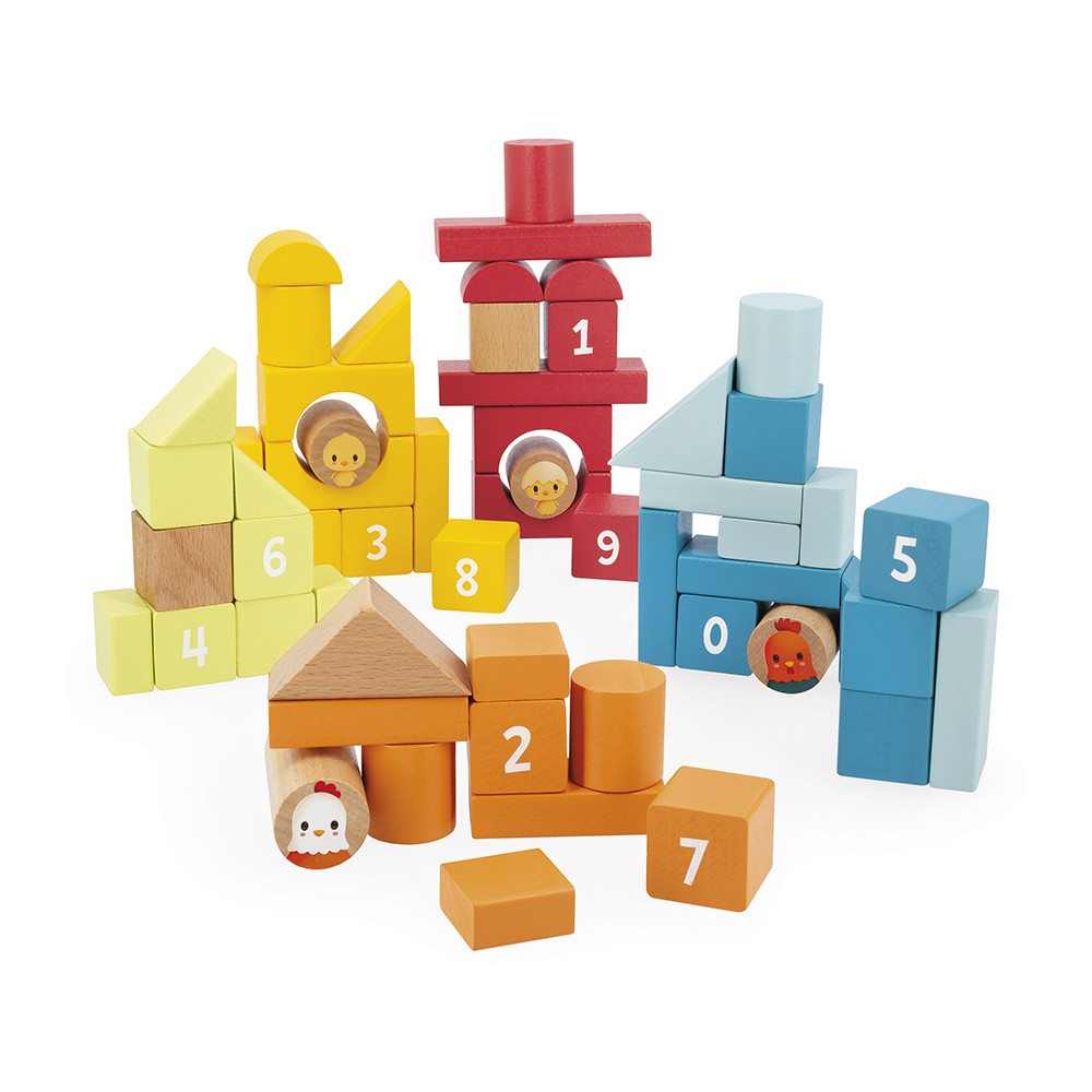 Farm Construction Barrel 56 Pieces (Wood) : Manipulation & stackers ...