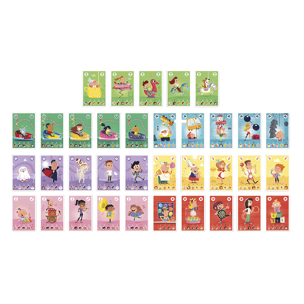 Fairground-themed card game: Happy Families : Memory & matching games ...