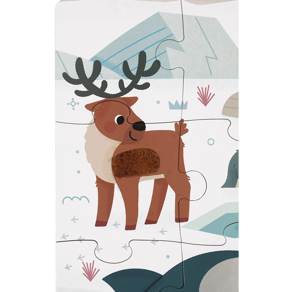 20-piece 'Polar Animals' Tactile Puzzle : 20 to 49 piece puzzles Janod ...