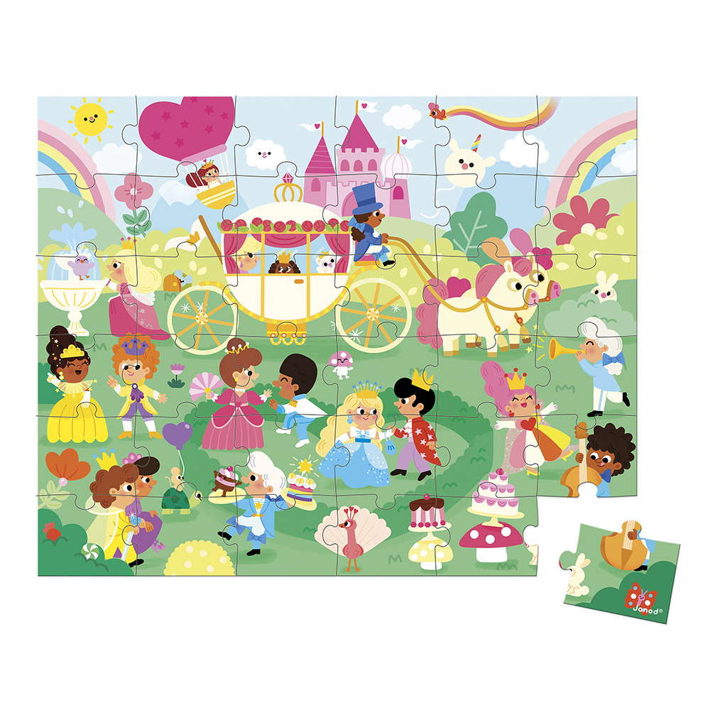 36-piece Princess Cardboard Puzzle : 20 to 49 piece puzzles Janod - J02391