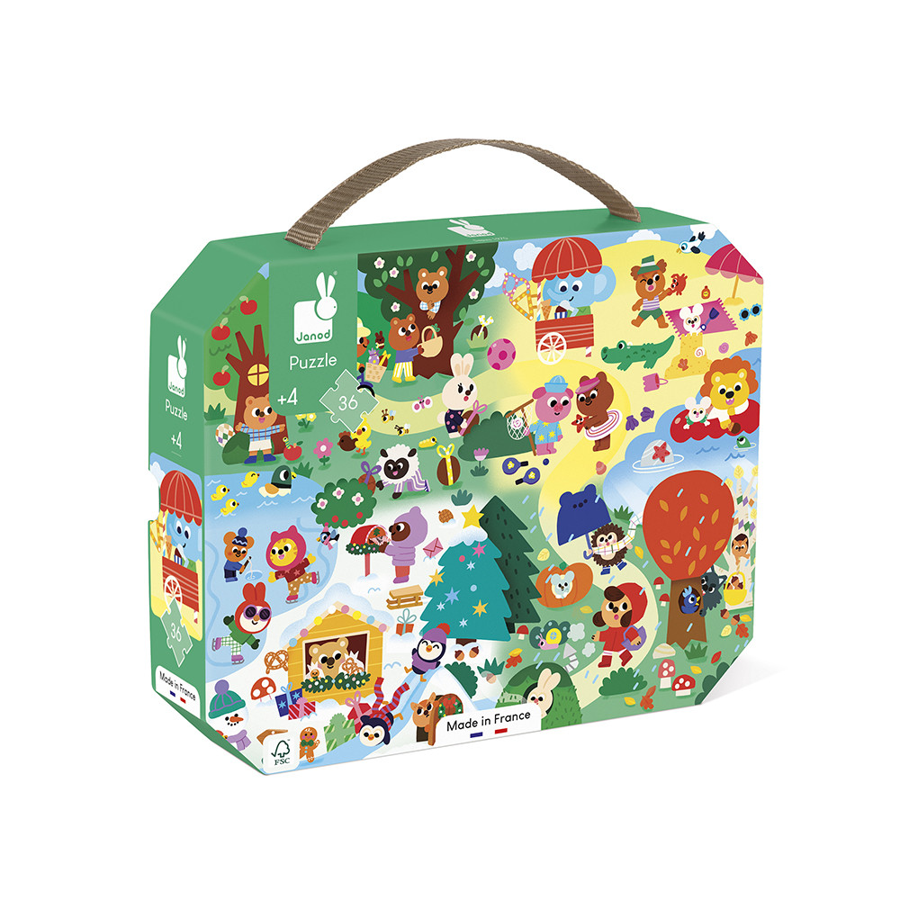 36-piece cardboard puzzle: The Four Seasons : 20 to 49 piece puzzles ...