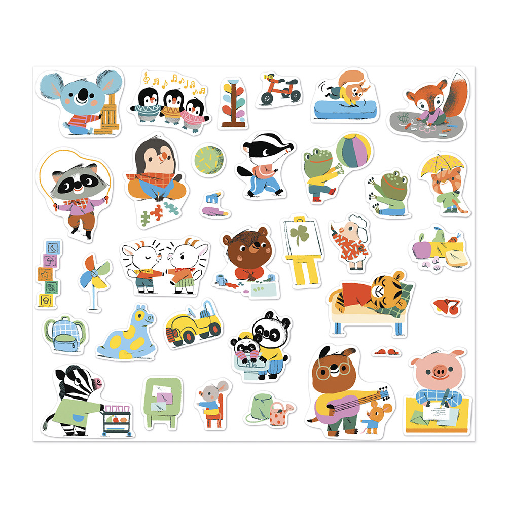 Kindergarten Stickers x200 : Mosaic & Stickers Janod - J09235