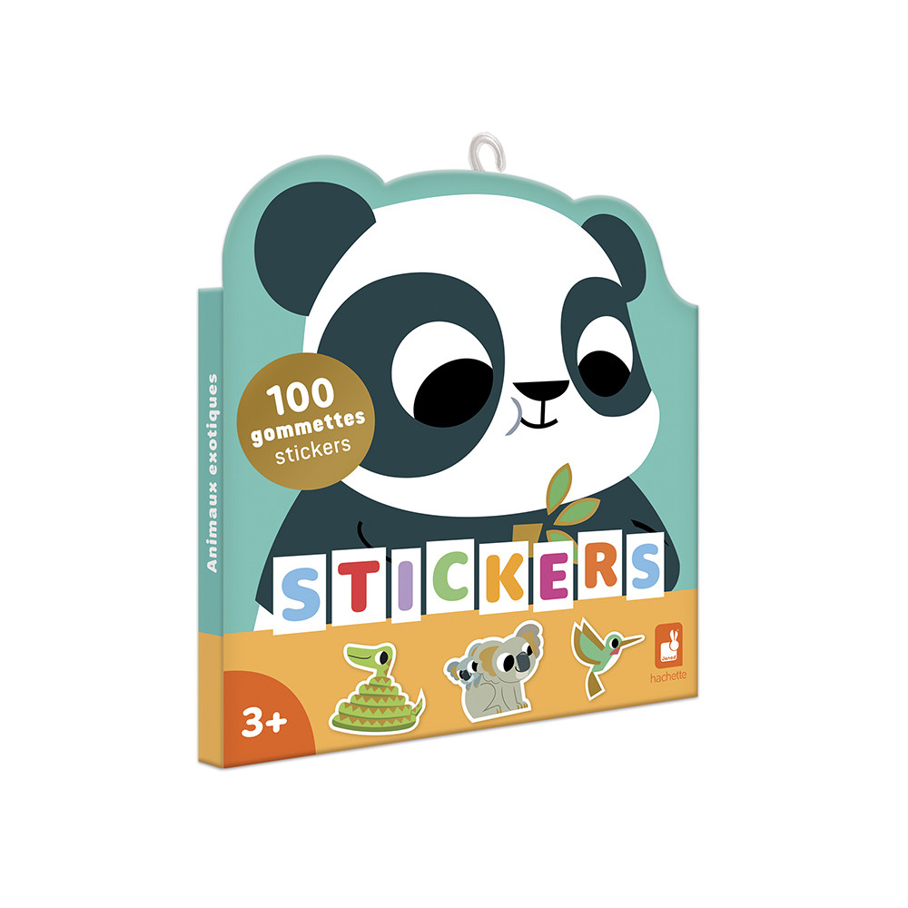 Exotic Animal Stickers x100 : Mosaic & Stickers Janod - J09231