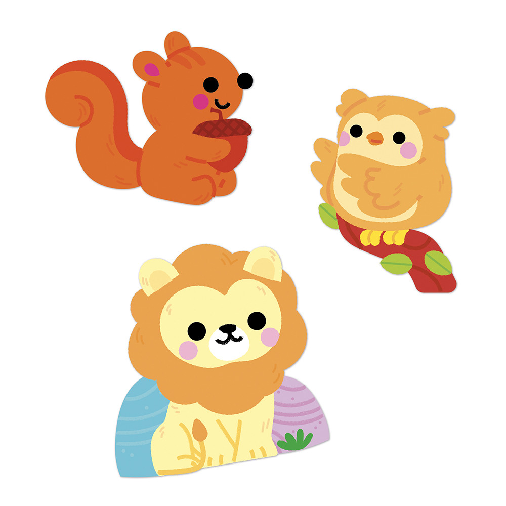 Animal Stickers x50 : Mosaic & Stickers Janod - J09230