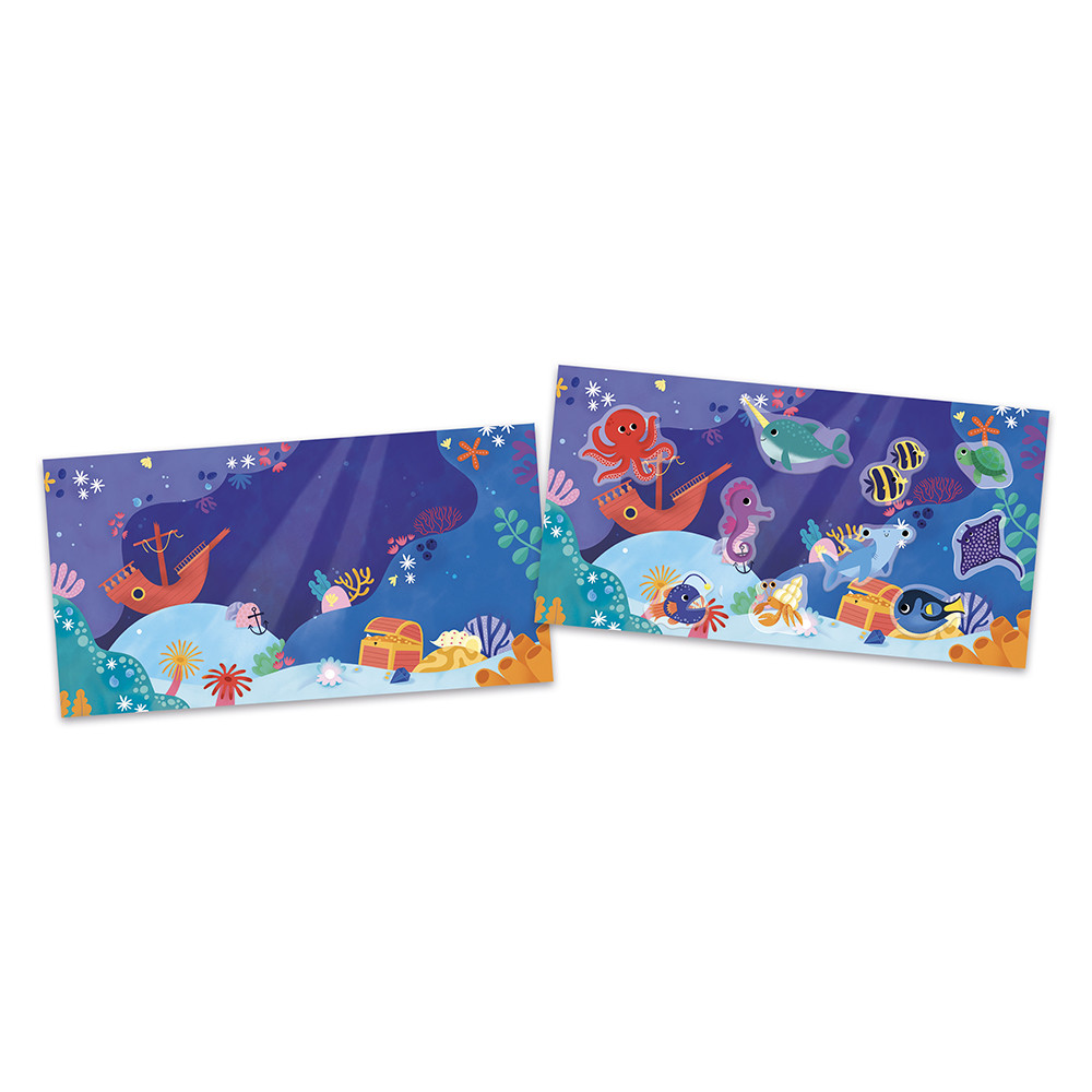 Creative Set of Thick Repositionable Stickers - The Sea - 18 months ...