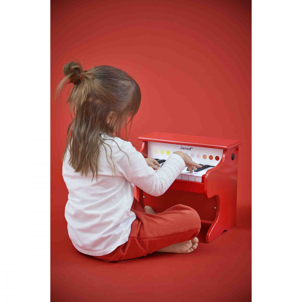 My First Electronic Piano Confetti (wood) : Pretend Play Janod - J07618