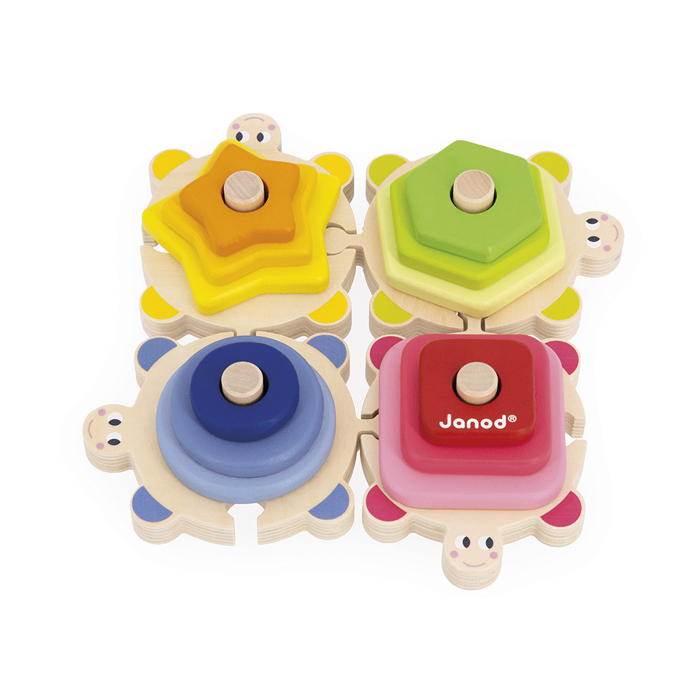 I Wood Stackable Turtles (wood) : Shapes & Colours Janod - J05337