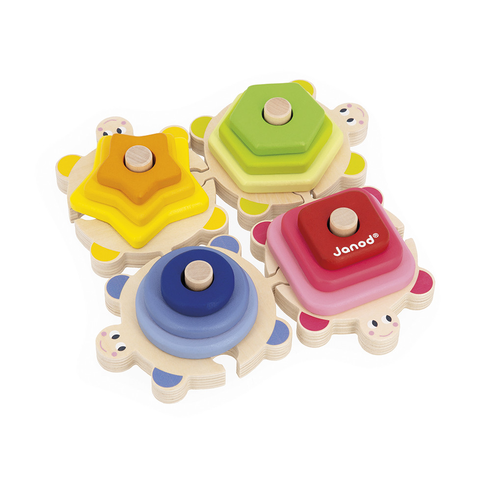 I Wood Stackable Turtles (wood) : Shapes & Colours Janod - J05337