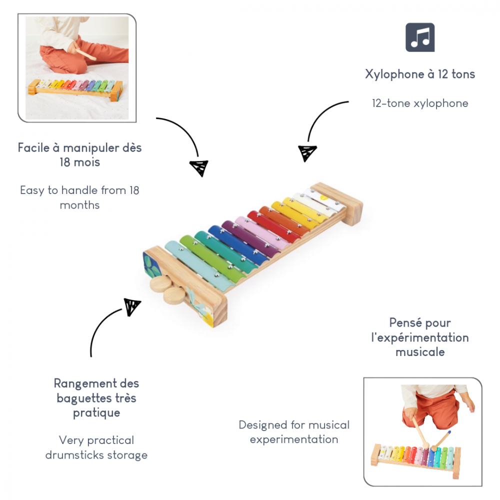 Xylophone Gioia : Musical toys Janod - J07663