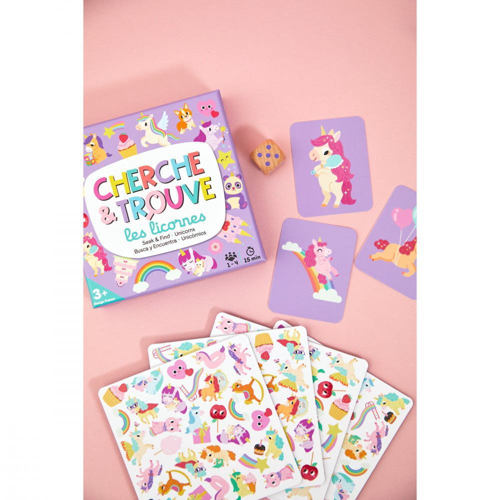 My First Search and Find - Unicorns : Memory & matching games Janod ...