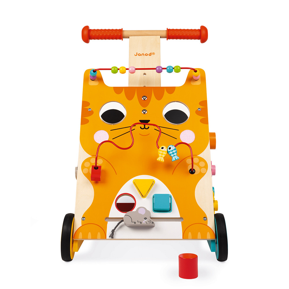 Multi-Activities Cat Baby Walker (wood) : Rockers, Ride-ons & Walkers ...