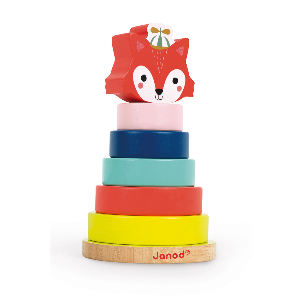 Baby Forest Fox Stacker (wood) : Manipulation & stackers Janod - J08014