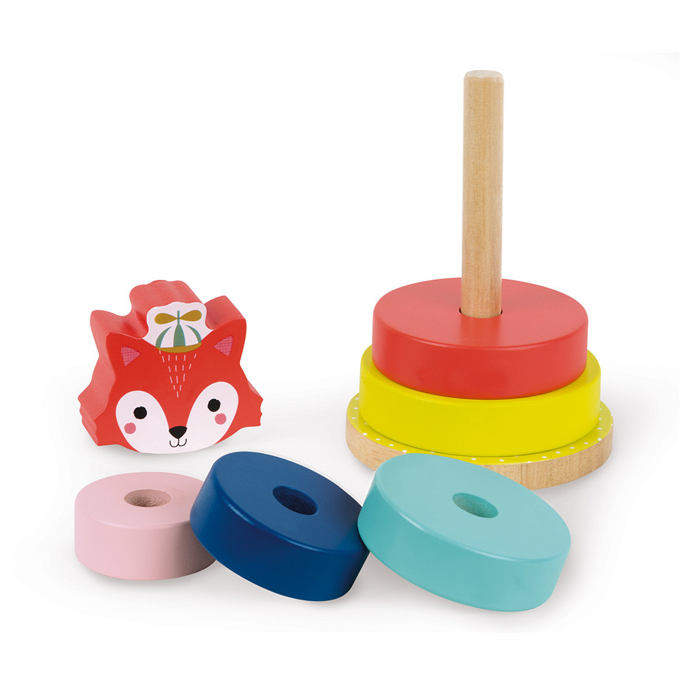 Baby Forest Fox Stacker (wood) : Manipulation & stackers Janod - J08014