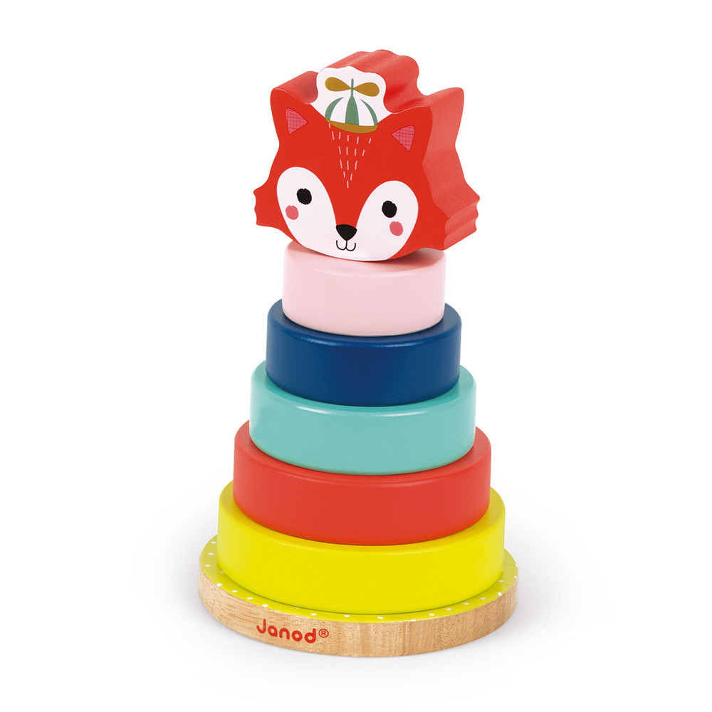Baby Forest Fox Stacker (wood) : Manipulation & stackers Janod - J08014